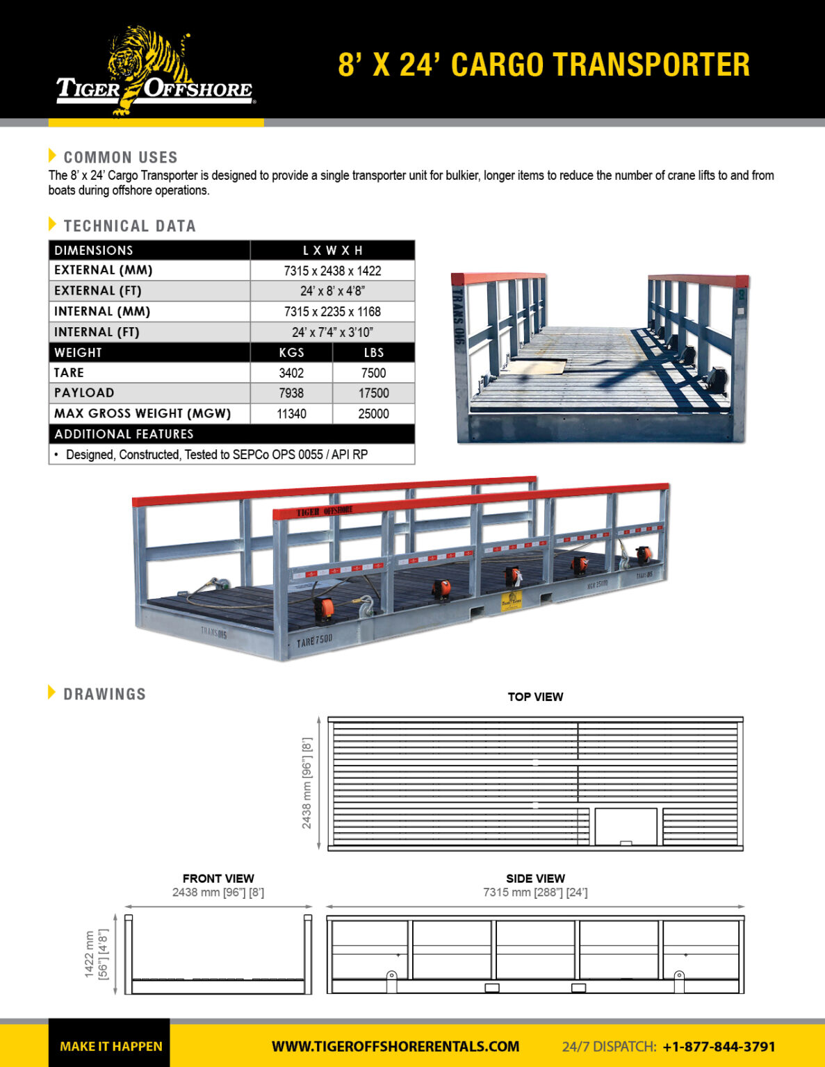 Specification Sheets - Tiger Offshore Rentals