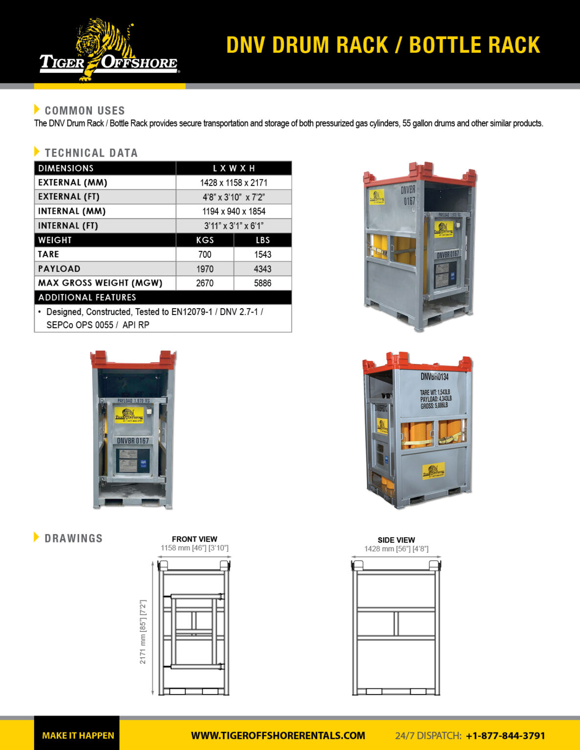 Specification Sheets - Tiger Offshore Rentals