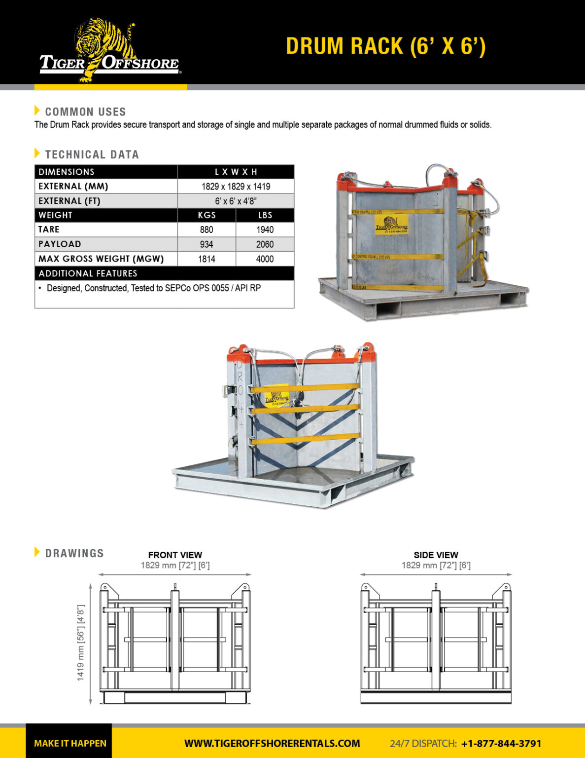 Specification Sheets - Tiger Offshore Rentals